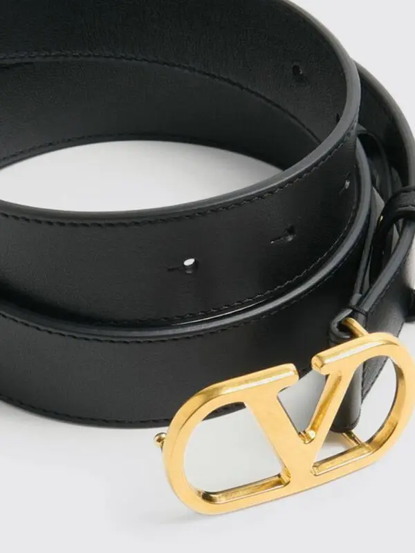 Valentino Garavani V Logo Belt - Black