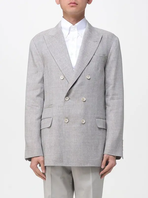 Brunello Cucinelli Double Breasted Blazer - Brown