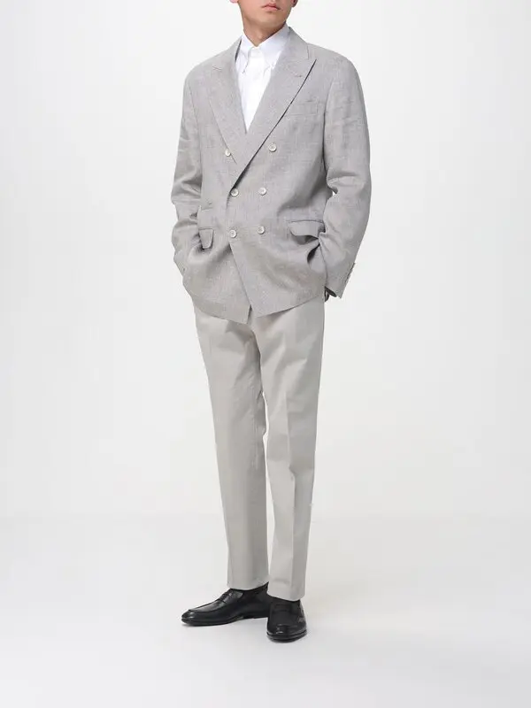 Brunello Cucinelli Double Breasted Blazer - Brown