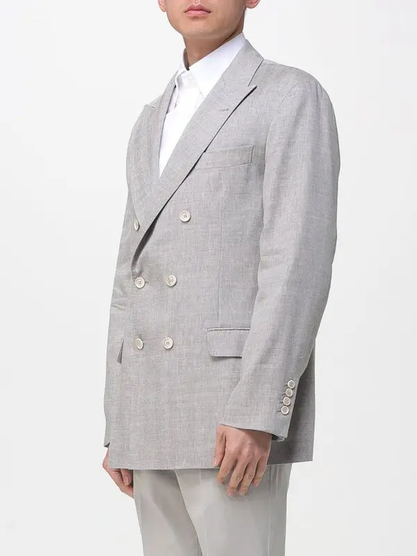 Brunello Cucinelli Double Breasted Blazer - Brown