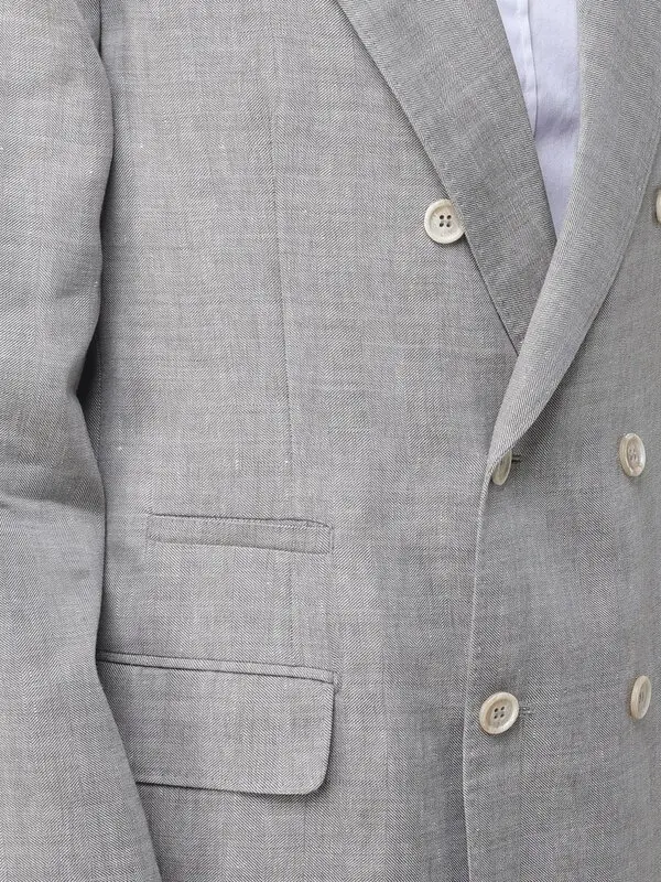 Brunello Cucinelli Double Breasted Blazer - Brown