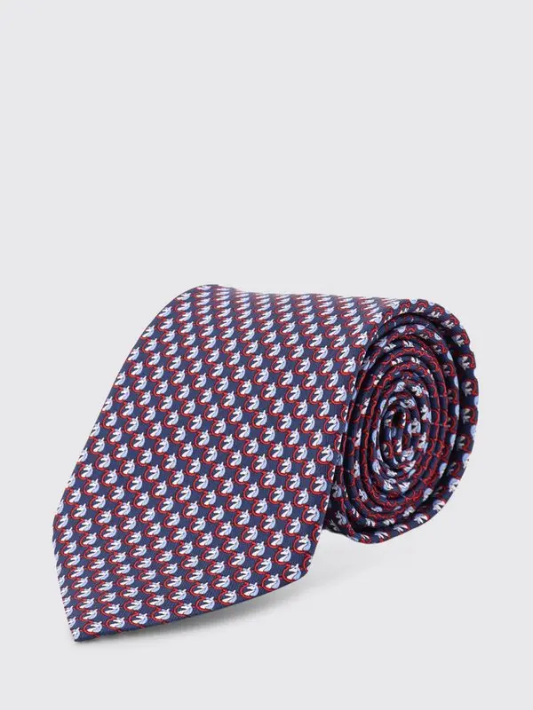 FERRAGAMO Silk Neck Tie - Navy