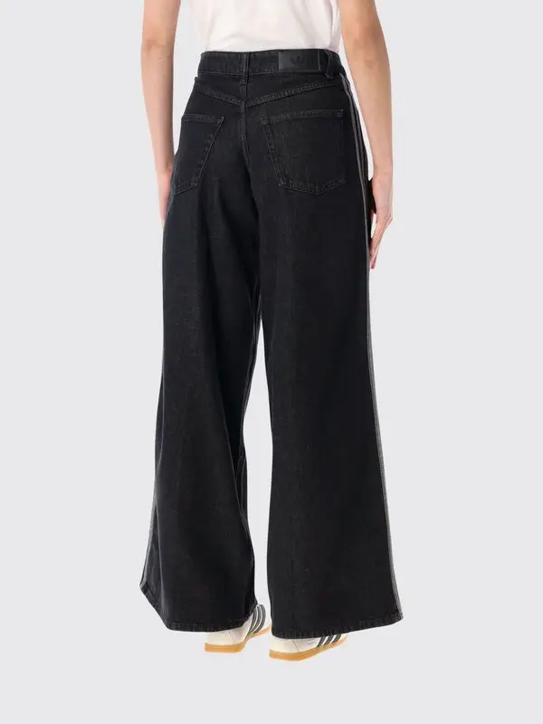 ADIDAS ORIGINALS Wide Leg Cotton Denim Jeans
