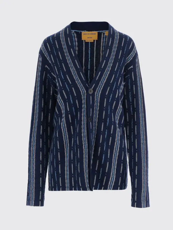 Guest In Residence Cashmere Striped V-neck Cardigan