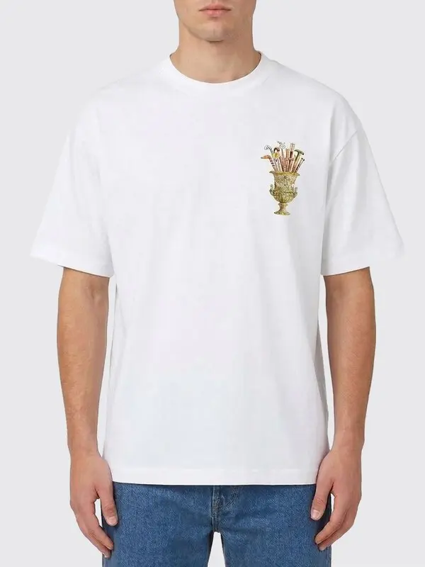 Drole De Monsieur Cotton Crew Neck T-shirt - White