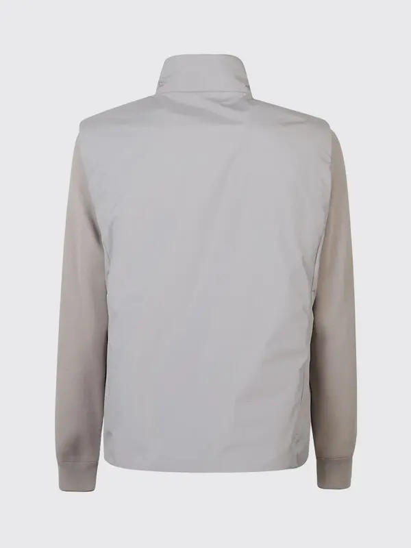 MOORER Technical Fabric And Knit Windbreaker Jacket