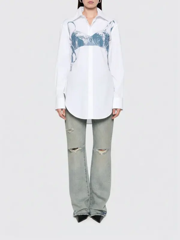JEAN PAUL GAULTIER Cotton Shirt With Graphic Print