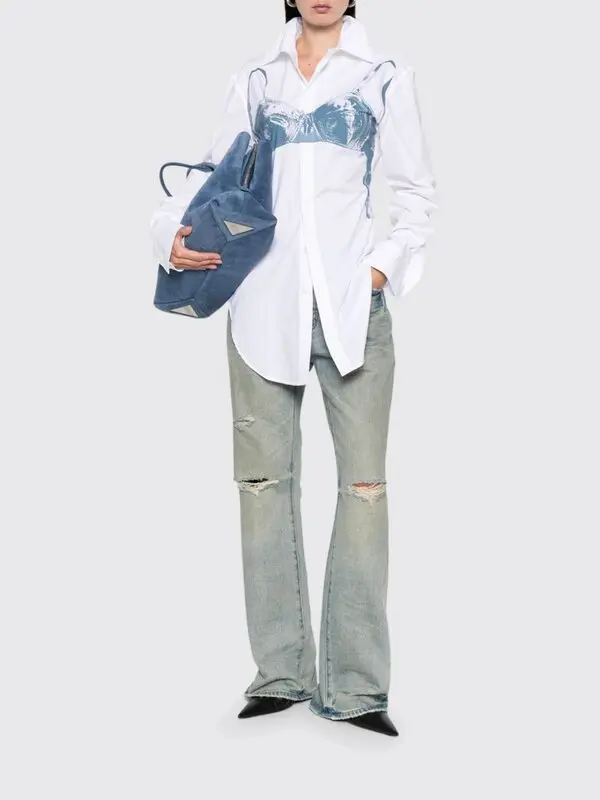 JEAN PAUL GAULTIER Cotton Shirt With Graphic Print