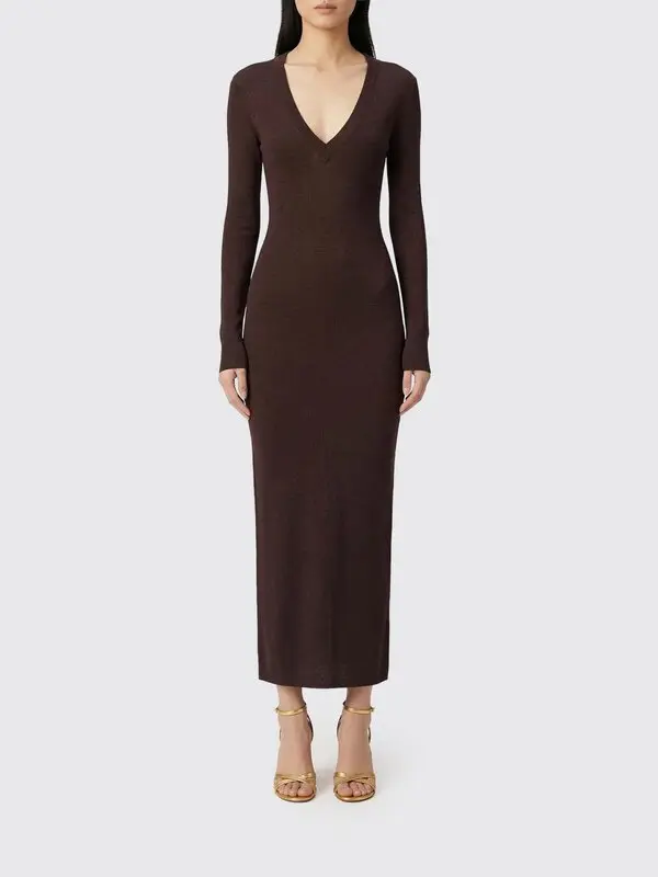 ENTIRE STUDIOS Viscose Midi Dress - Brown