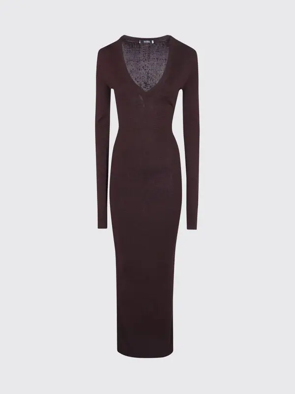ENTIRE STUDIOS Viscose Midi Dress - Brown