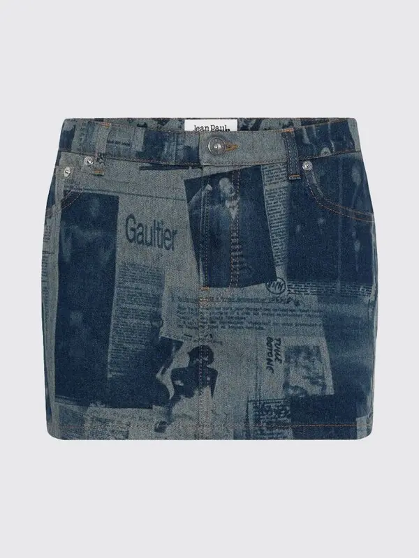 JEAN PAUL GAULTIER Graphic Print Mini Skirt