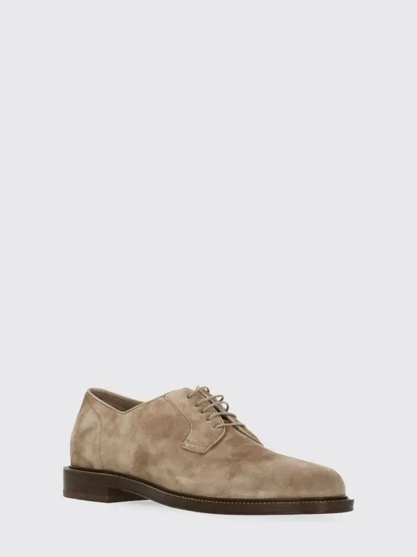 Brunello Cucinelli Suede Derby Shoes - Brown