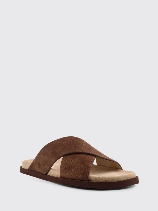 Brunello Cucinelli Crossover Strap Slides