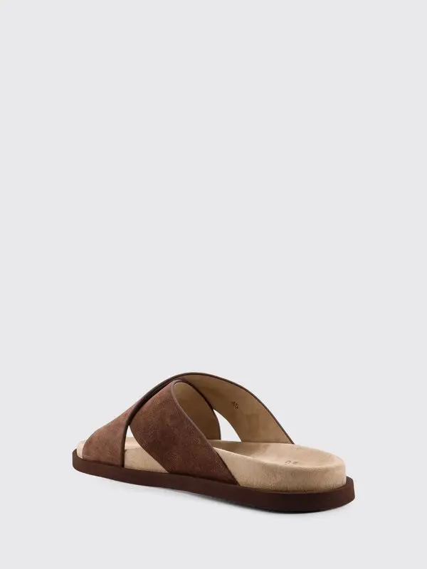 Brunello Cucinelli Crossover Strap Slides