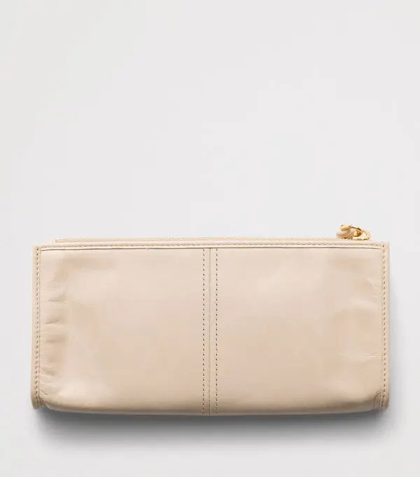 Prada Calf Leather Logo Pouch - Neutral