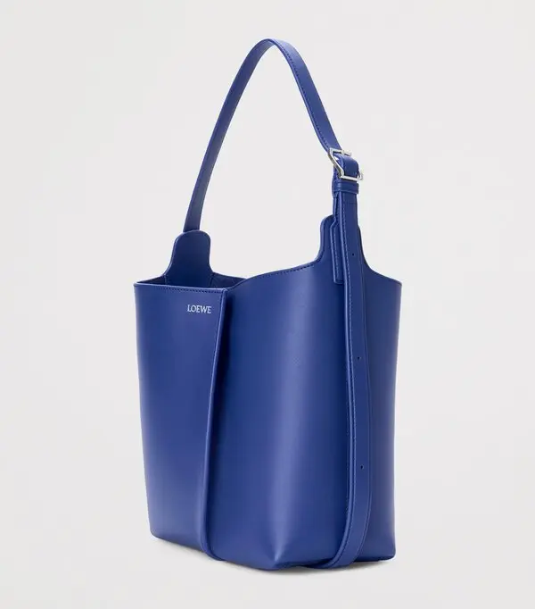Loewe Leather Bilbao Bucket Bag - Blue