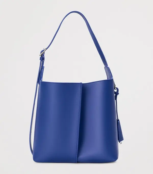 Loewe Leather Bilbao Bucket Bag - Blue