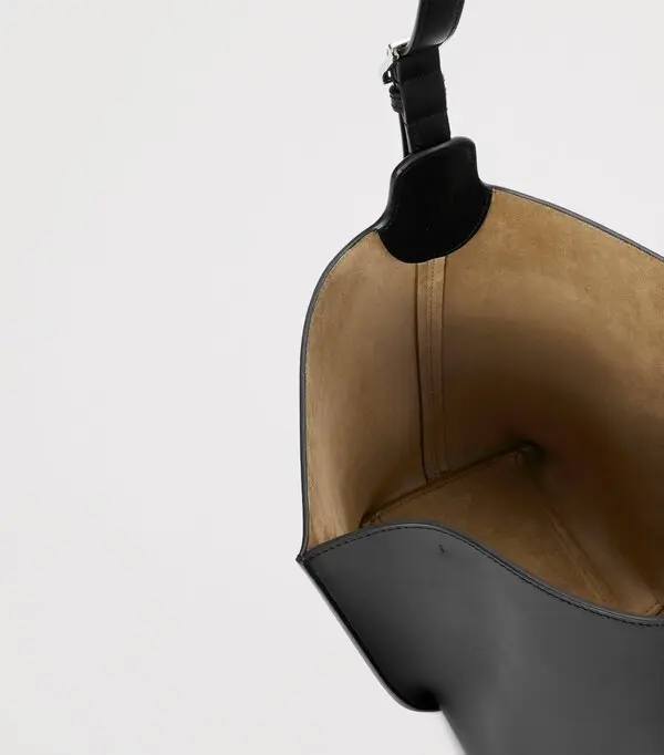 Loewe Medium Leather Bilbao Bucket Bag - Black