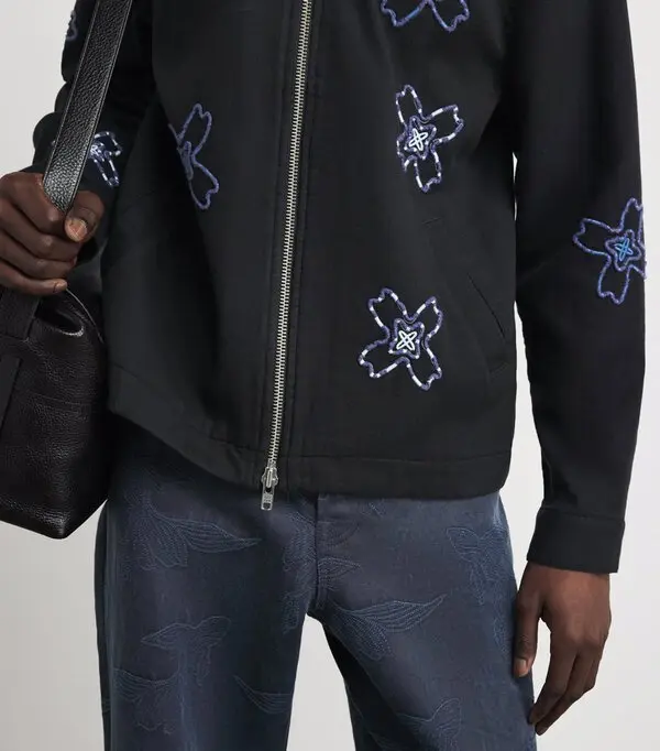 WAX LONDON Embroidered Floral Eldon Jacket
