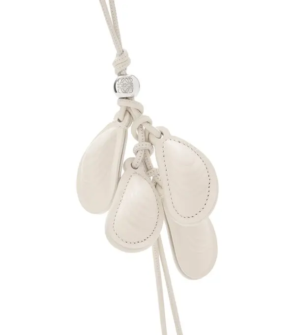 Loewe Leather Multi-shell Bag Charm - White