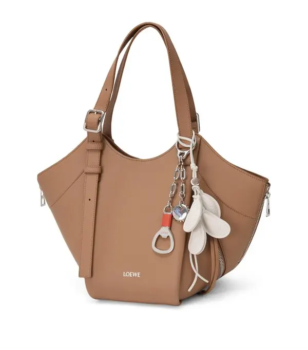 Loewe Leather Multi-shell Bag Charm - White