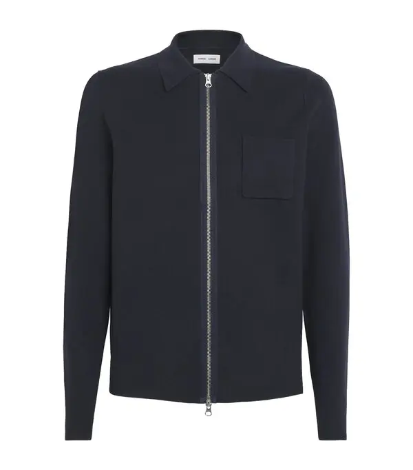 SAMSØE SAMSØE Guna Zip-up Cardigan - Navy