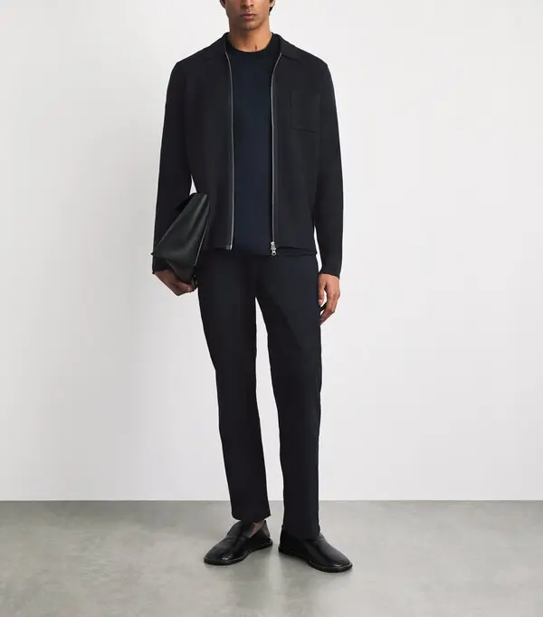 SAMSØE SAMSØE Guna Zip-up Cardigan - Navy