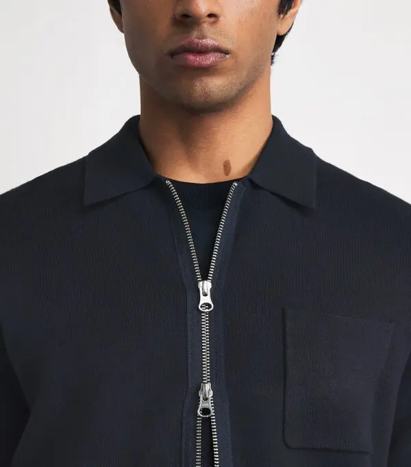 SAMSØE SAMSØE Guna Zip-up Cardigan - Navy
