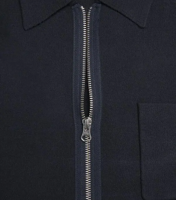 SAMSØE SAMSØE Guna Zip-up Cardigan - Navy