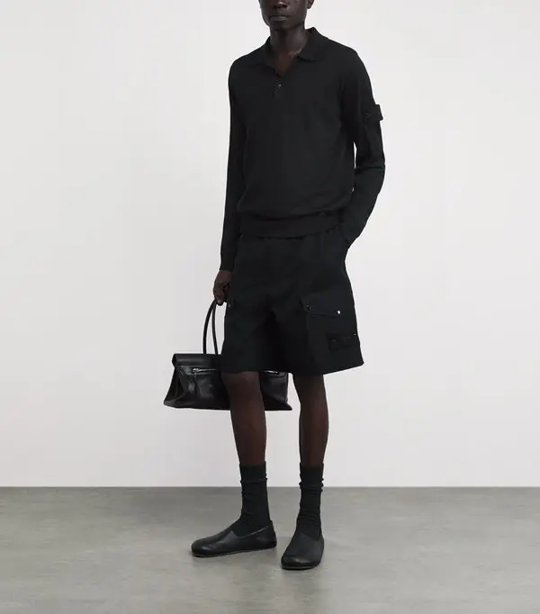 Stone Island Virgin Wool Ghost Polo Sweater