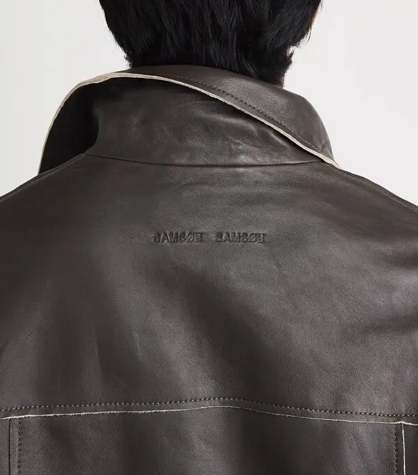 SAMSØE SAMSØE Leather Samilton Jacket