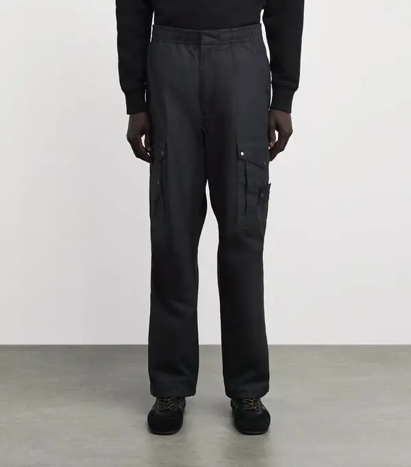 Stone Island Cotton-canvas All-weather Ghost Trousers - Black