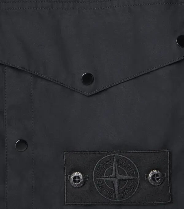 Stone Island Cotton-canvas All-weather Ghost Trousers - Black