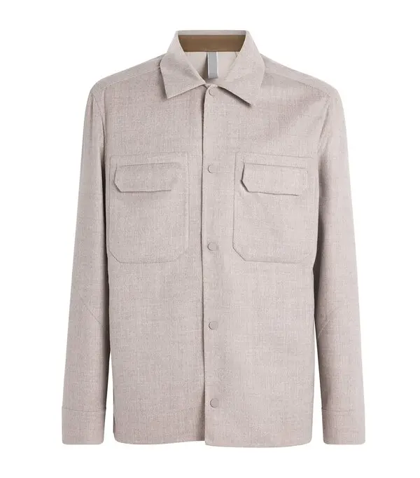 Sease Virgin Wool-cashmere Blend Double Overshirt