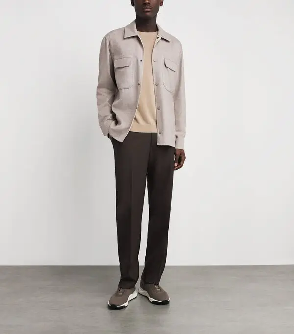 Sease Virgin Wool-cashmere Blend Double Overshirt