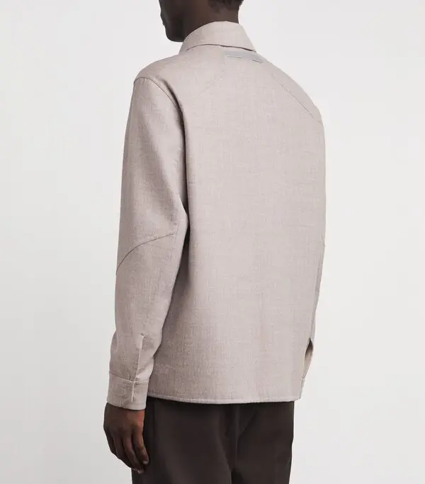Sease Virgin Wool-cashmere Blend Double Overshirt
