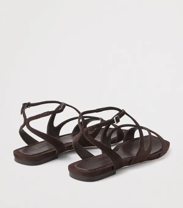 JIMMY CHOO Ayla Suede Sandals - Brown