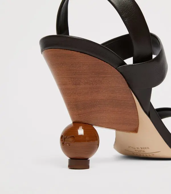 Max Mara Leather Slingback Sandals