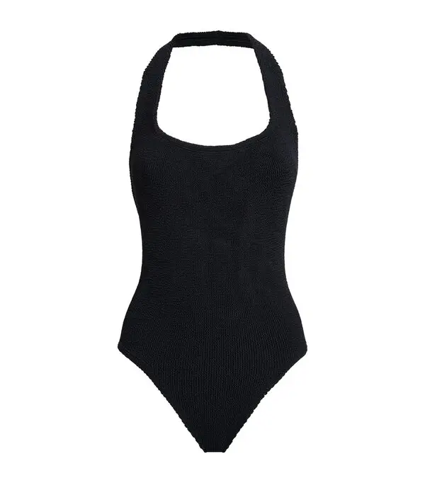 Hunza G Sandy Halterneck Swimsuit - Black