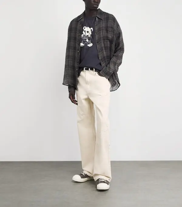 DOMREBEL Bootcut Jeans - Beige