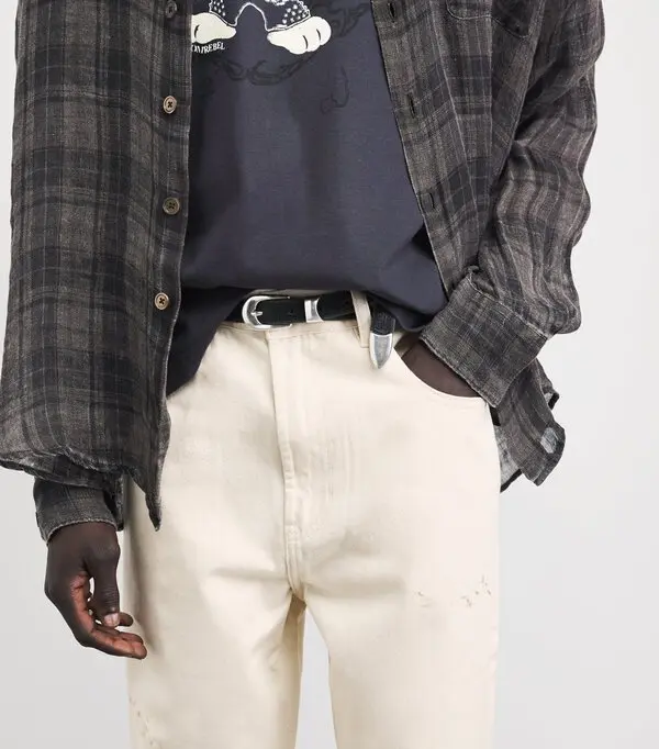 DOMREBEL Bootcut Jeans - Beige
