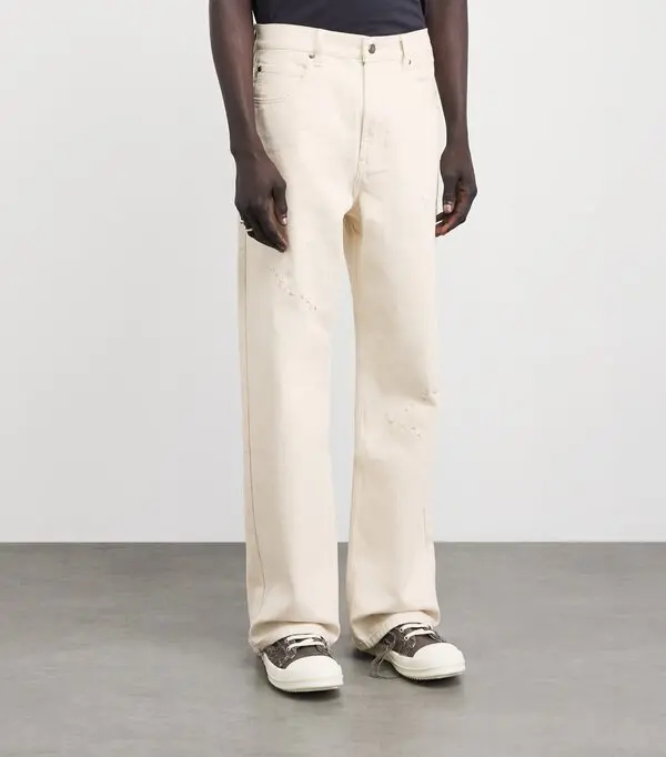 DOMREBEL Bootcut Jeans - Beige