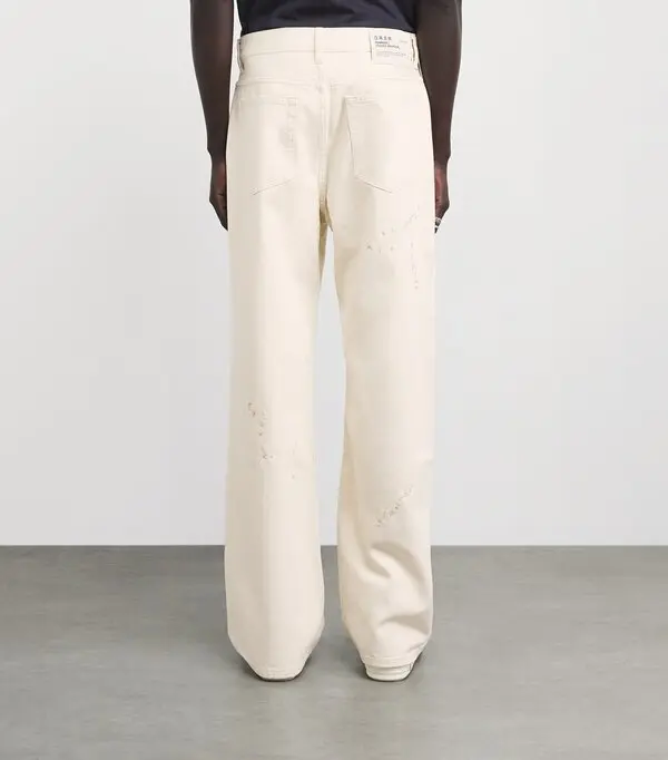DOMREBEL Bootcut Jeans - Beige