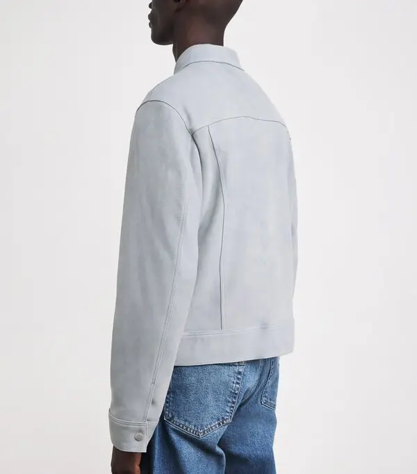 FRAME Suede Trucker Jacket