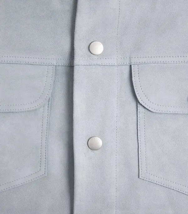 FRAME Suede Trucker Jacket