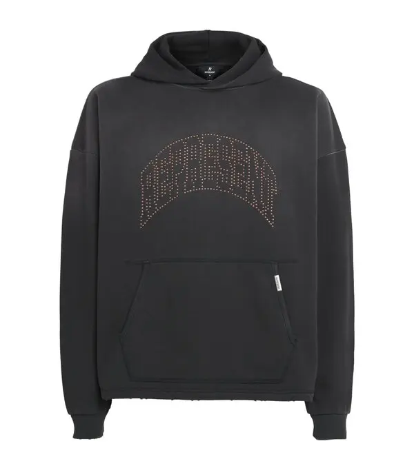 REPRESENT Cotton Chrome Flight Hoodie - Black