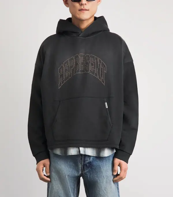 REPRESENT Cotton Chrome Flight Hoodie - Black