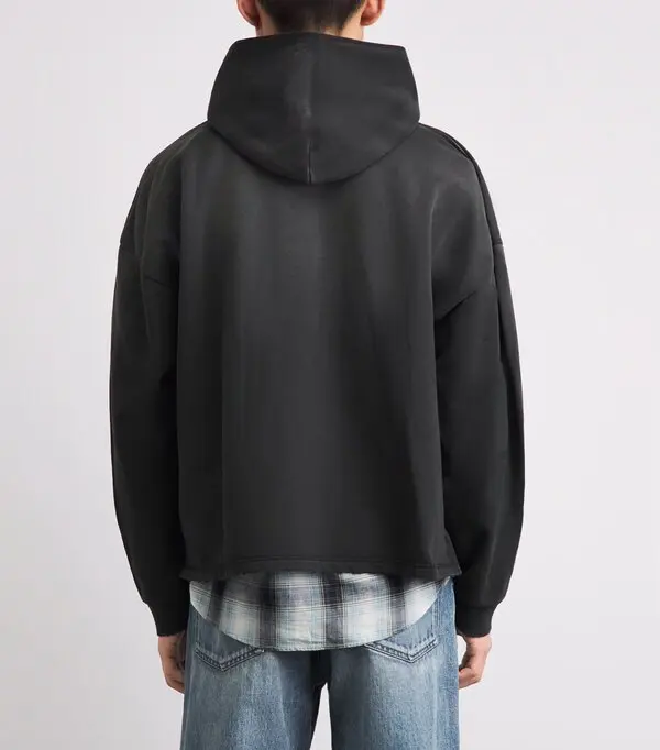 REPRESENT Cotton Chrome Flight Hoodie - Black