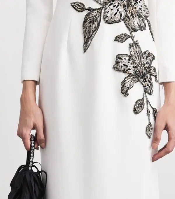 Jenny Packham Embellished Slipper Orchid Gown - White