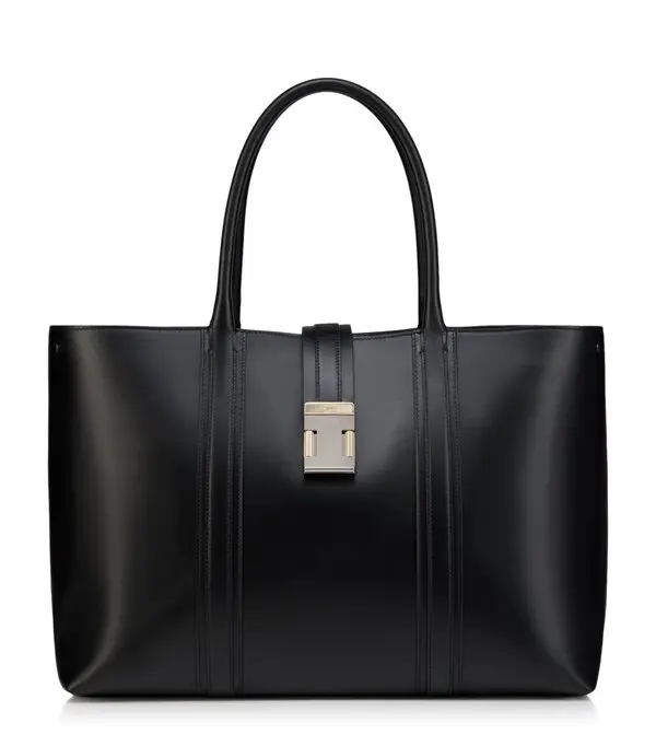 CHRISTIAN LOUBOUTIN Nox Leather Tote - Black